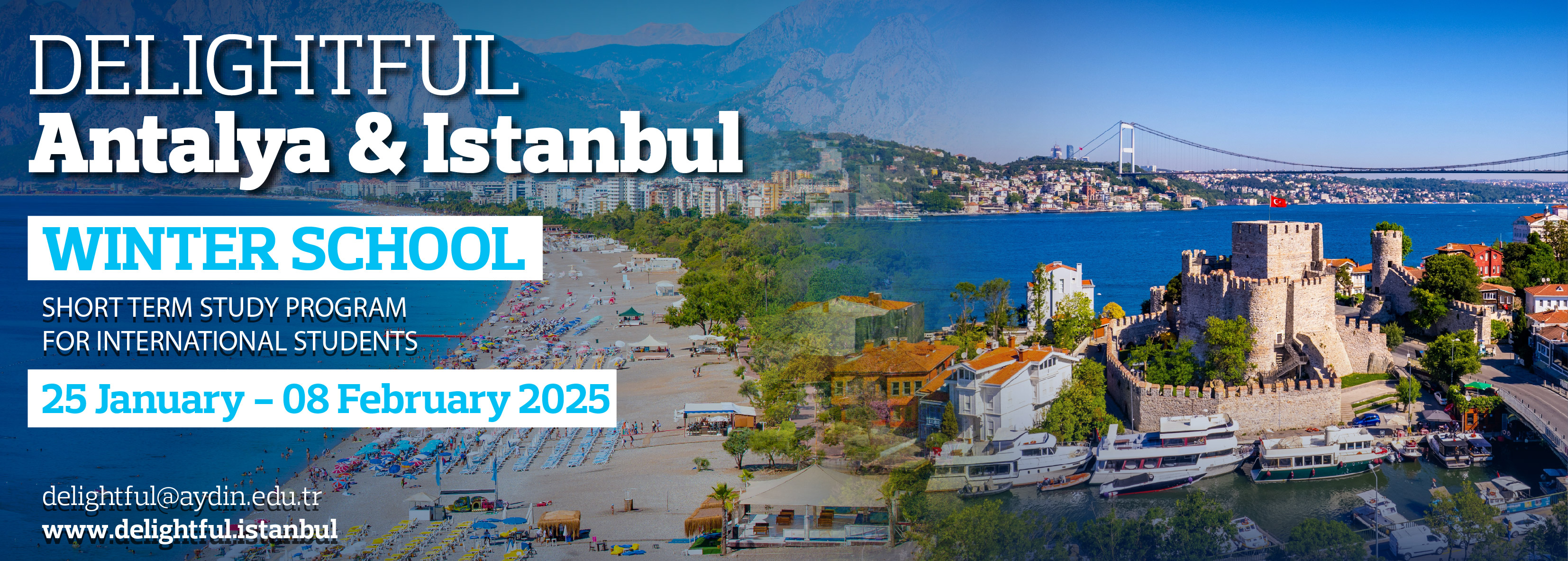 Delightful Antalya & Istanbul 2025 Winter School - Summer Schools in Europe